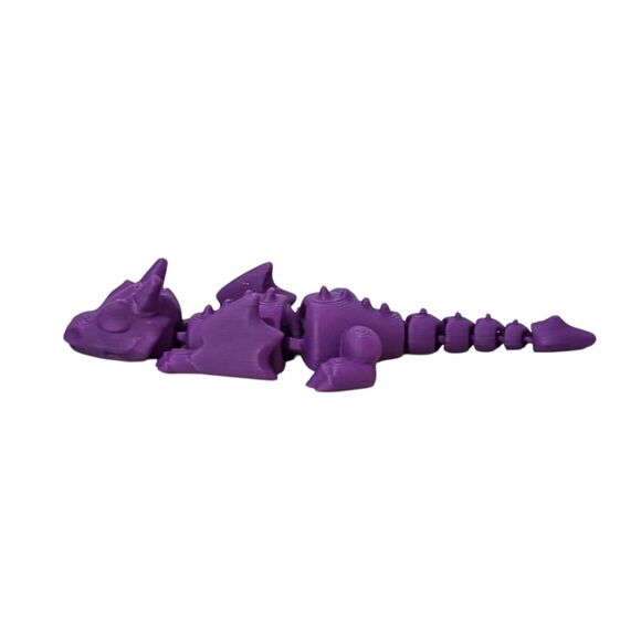 Handmade | Toys | 8 3d Printed Lazy Dragon Purple 3462 | Poshmark